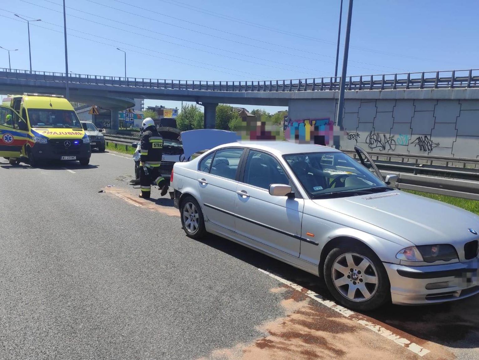 Piaseczno. Bmw wjechało w suzuki (FOTO) Piaseczno. Bmw wjechało w suzuki (FOTO)