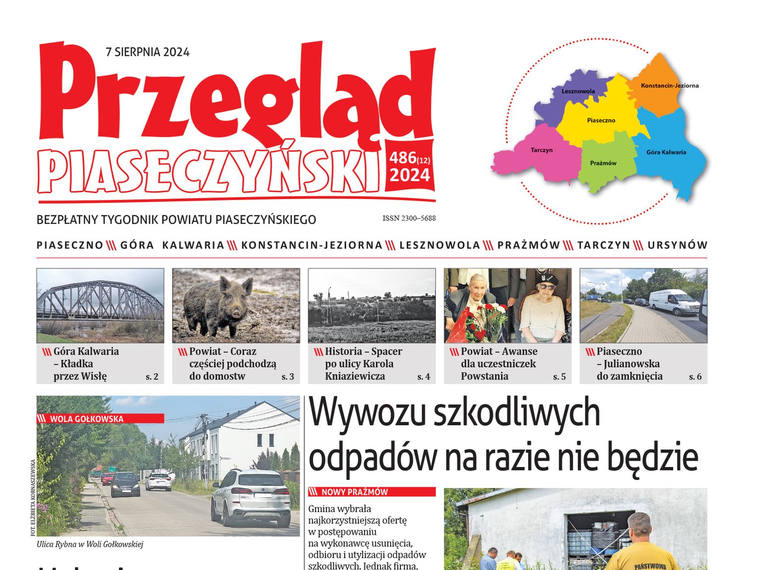 Przegląd Piaseczyński, wydanie 486, lokalna gazeta powiatu piaseczyńskiego
